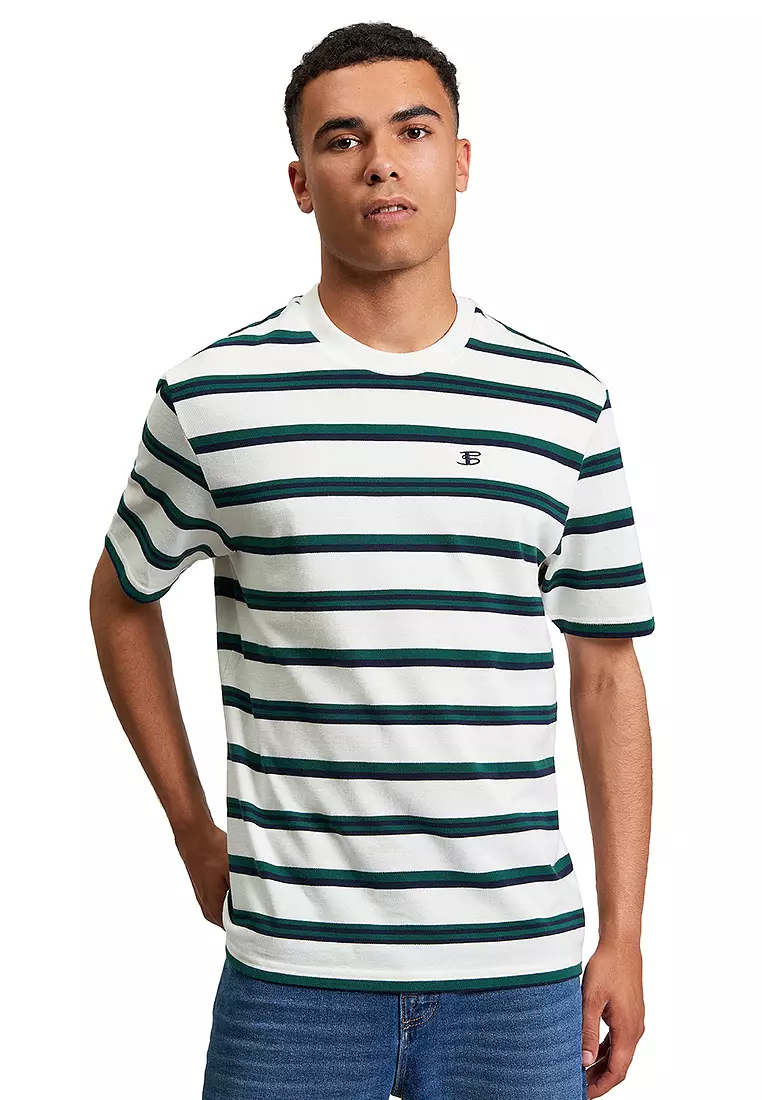 Buy Ben Sherman Textured Stripe Tee 2026 Online | ZALORA Philippines