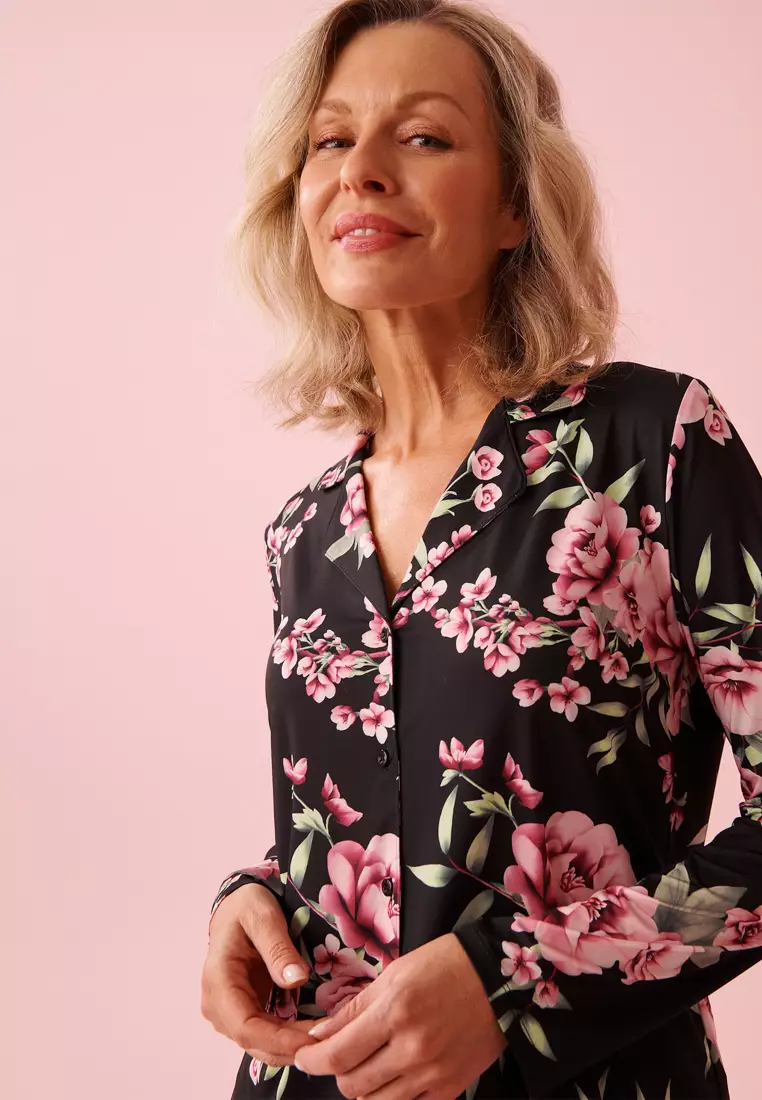 Buy La Vie En Rose Peony Print Recycled Fibers Button-Down Shirt 2026 ...