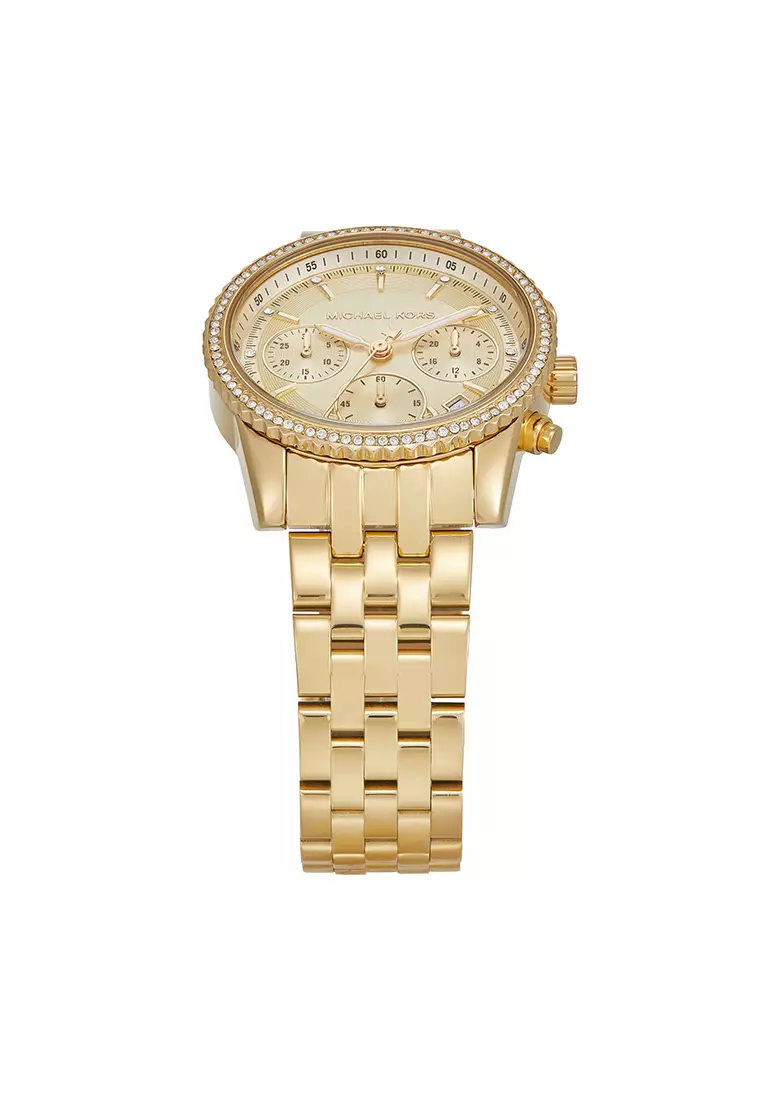 Buy Michael Kors Ritz Gold Stainless Steel Watch MK7530 2025 Online ...