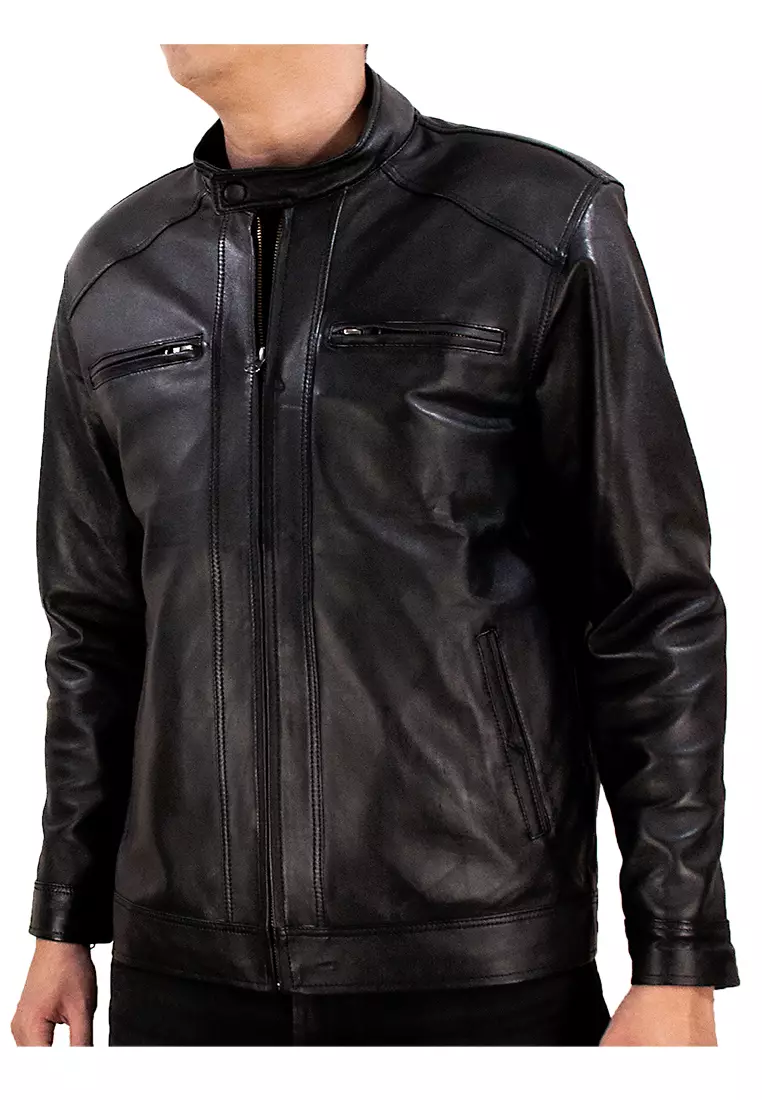 Jual JAVA SEVEN Java 7 Leather JAKET PRIA [JVJ 976] Kulit Asli Original ...