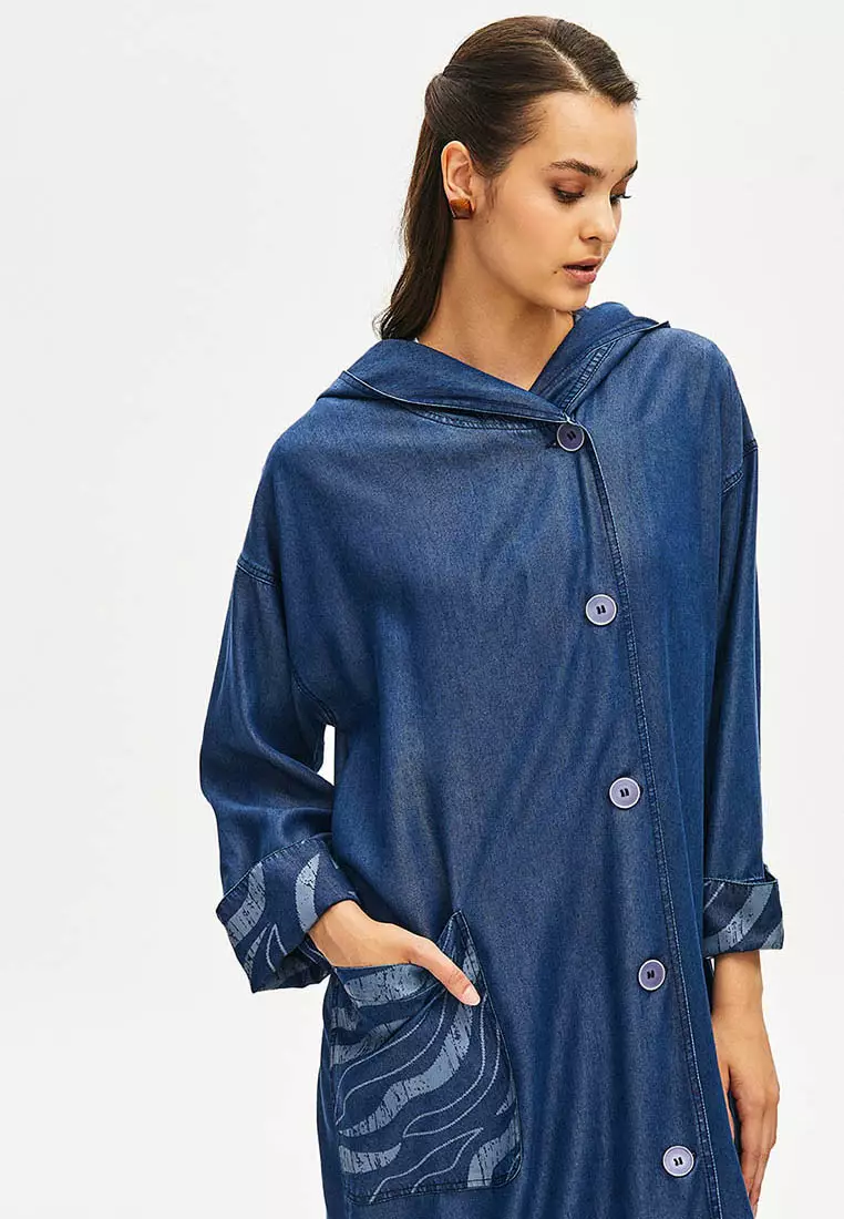 KAYRA Boat Neck Long Denim Wear-Go Navy Blue 2025 | Buy KAYRA Online ...