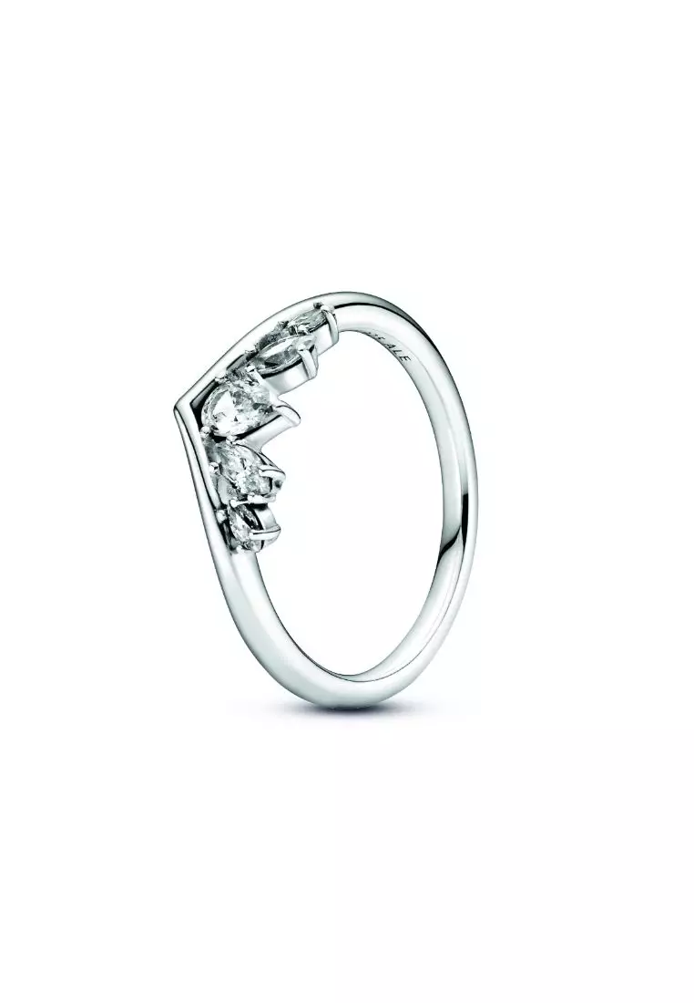 Buy Pandora Pandora Sparkling Pear & Marquise Wishbone Ring Online ...