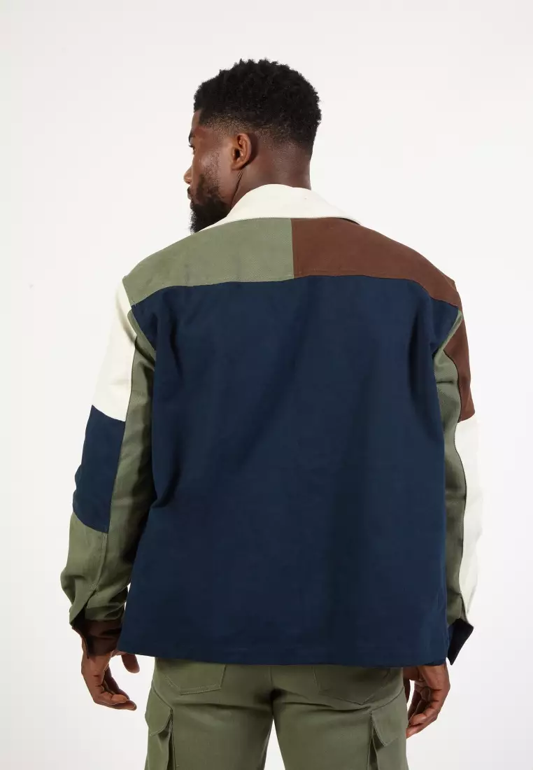 Jual Ocwa Studio OCWA RAE OVERSIZED PATCHES MULTI BROWN ARMY NAVY KHAKI JACKET Original 2025 ...