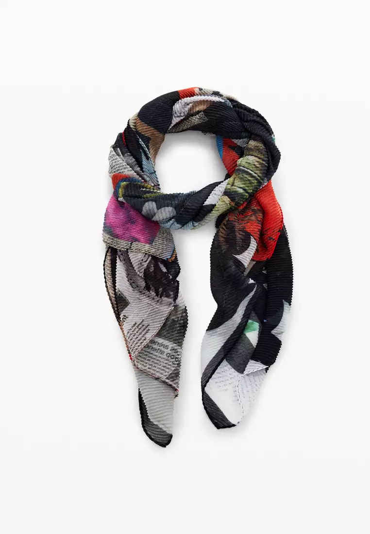 Buy Desigual Newspaper scarf 2025 Online | ZALORA
