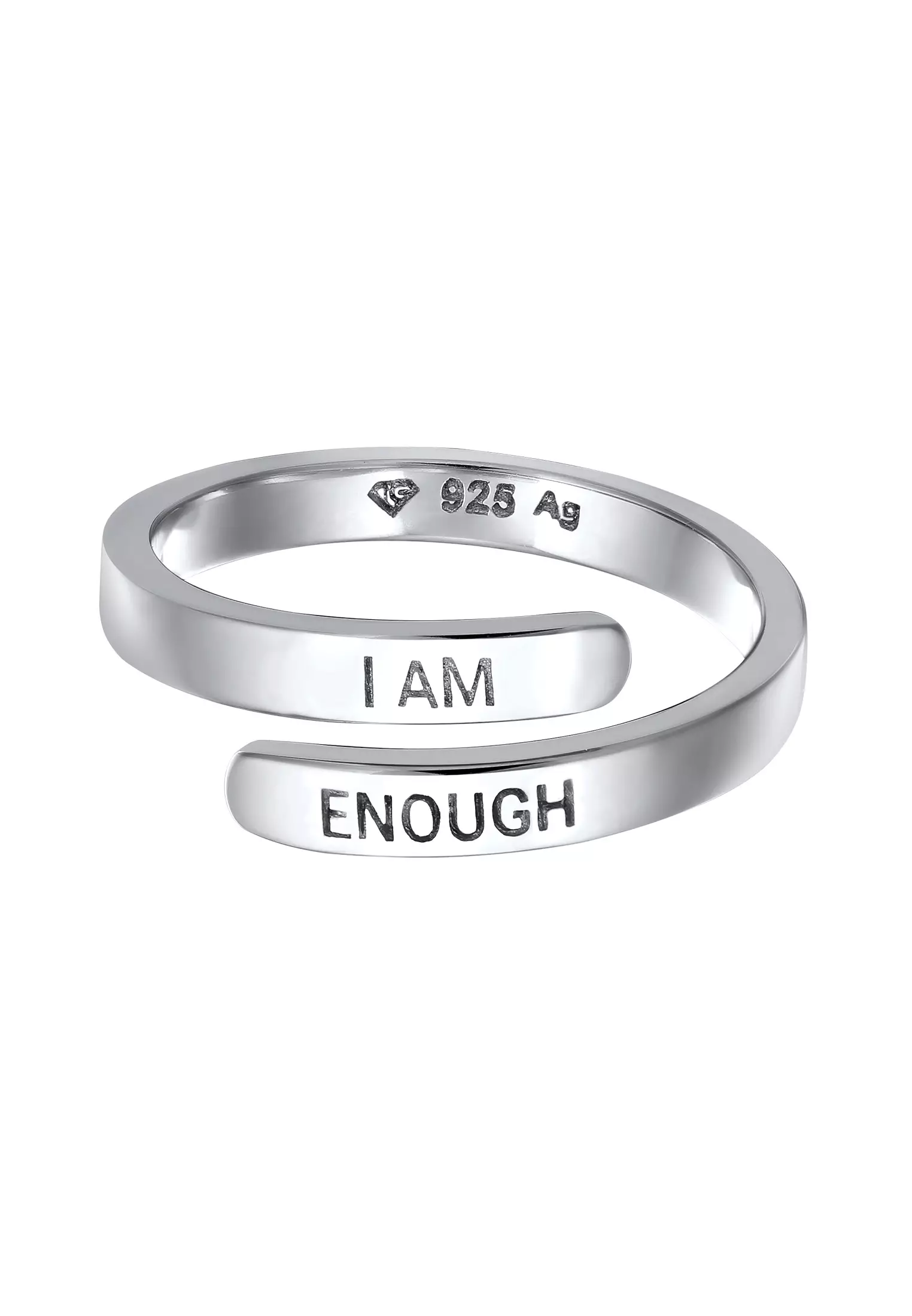 Buy ELLI GERMANY I Am Enough Wrap Ring – 925 Silver 2026 Online | ZALORA