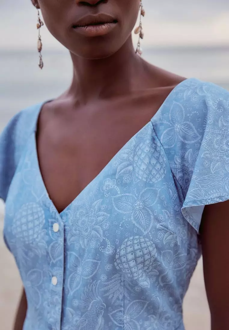 Buy NEXT Denim TENCEL™ Mini Tea Dress Online | ZALORA Malaysia