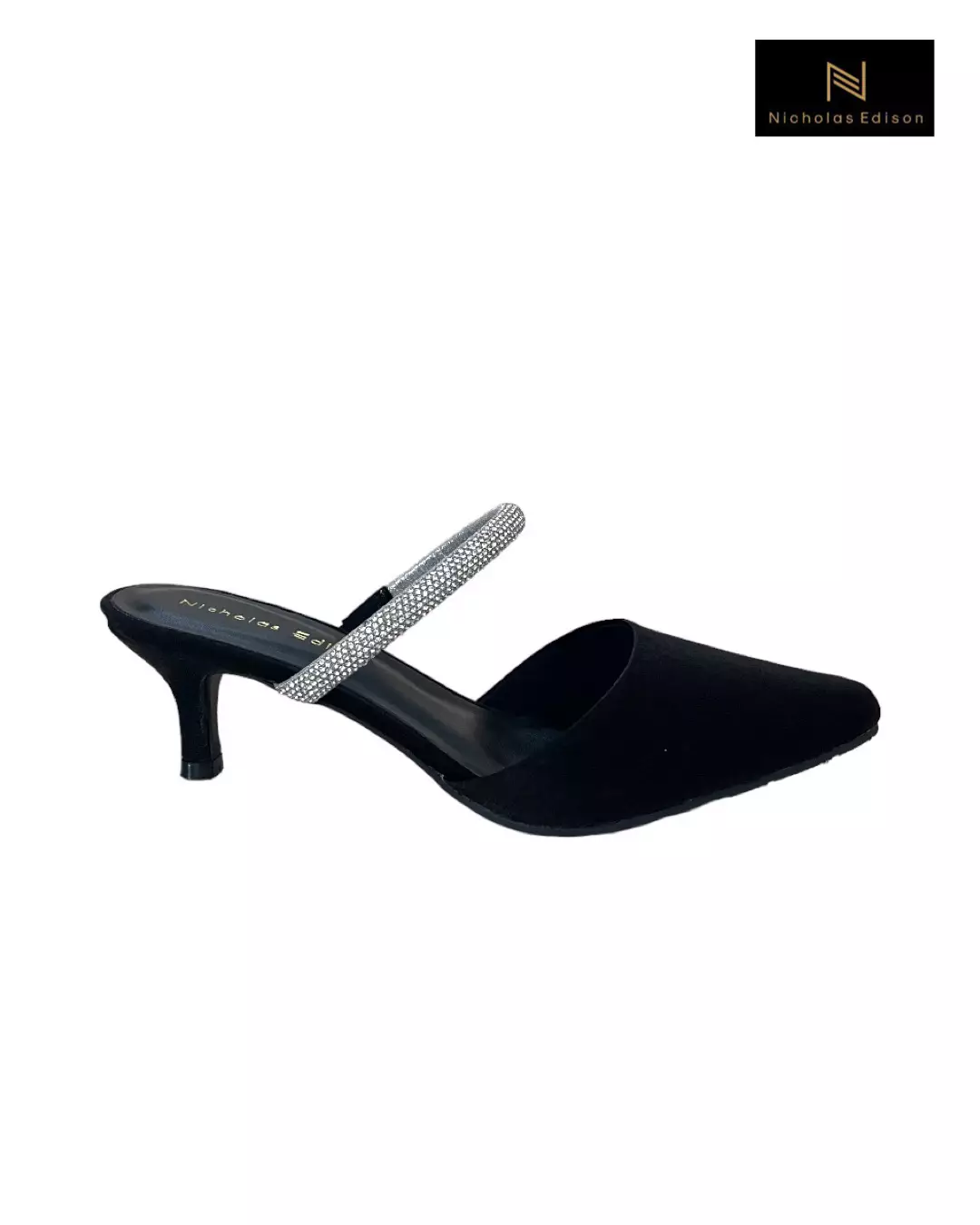 Jual NICHOLAS EDISON Nicholas Edison Heel Alanis Black Original 2024 ...