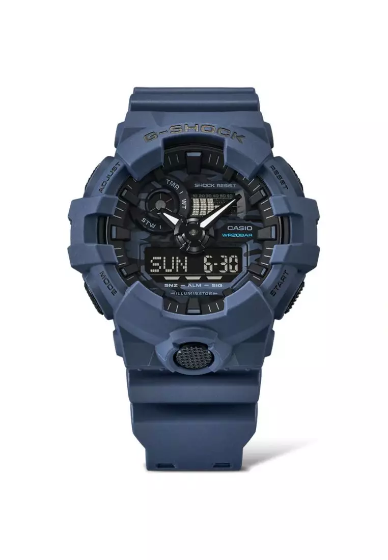 Buy CASIO CASIO G-SHOCK GA-700CA-2ADR-P BLUE RESIN MEN WATCH 2026 ...