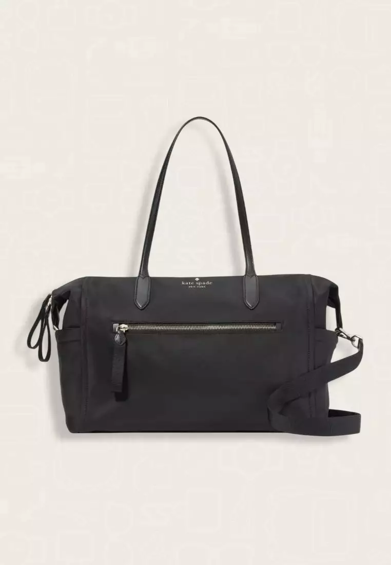 Jual Kate Spade Kate Spade Chelsea Nylon Weekender Black Original 2025 ...