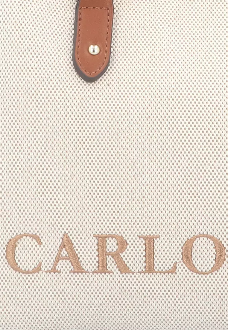 Buy Carlo Rino Nude Carlo Rino Blanca Top Handle Online | ZALORA Malaysia