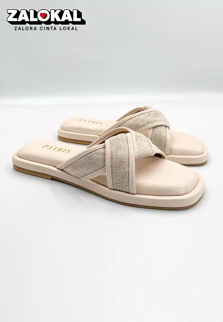 Jual PATRIS PATRIS Velica Sandal Wanita Flat / Teplek Original 2025 | ZALORA Indonesia