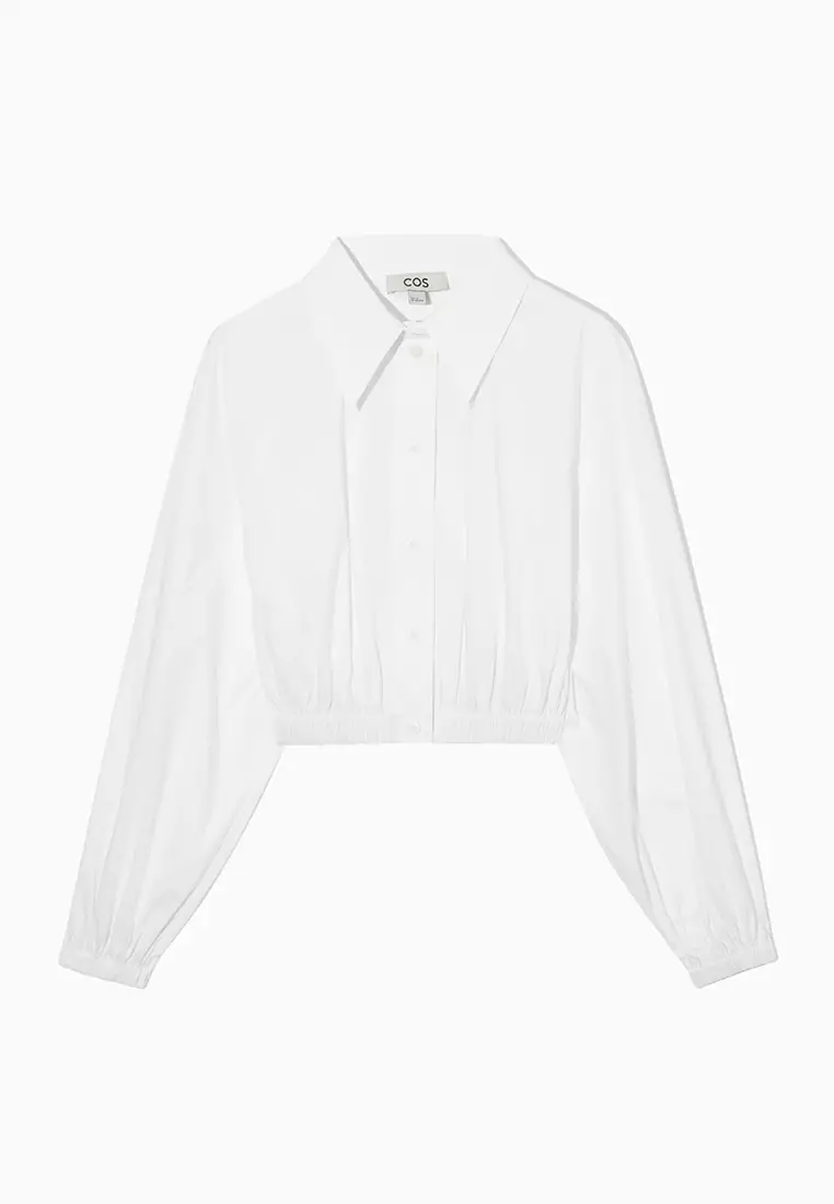 COS Cropped Elasticated Shirt 2025 | Buy COS Online | ZALORA Hong Kong