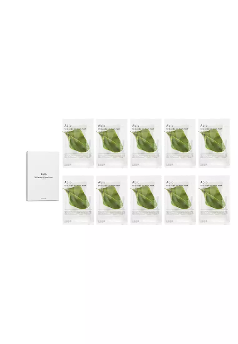 Abib ABIB - Mild Acidic pH Sheet Mask Heartleaf Fit 30mlx10pcs. 2025 ...