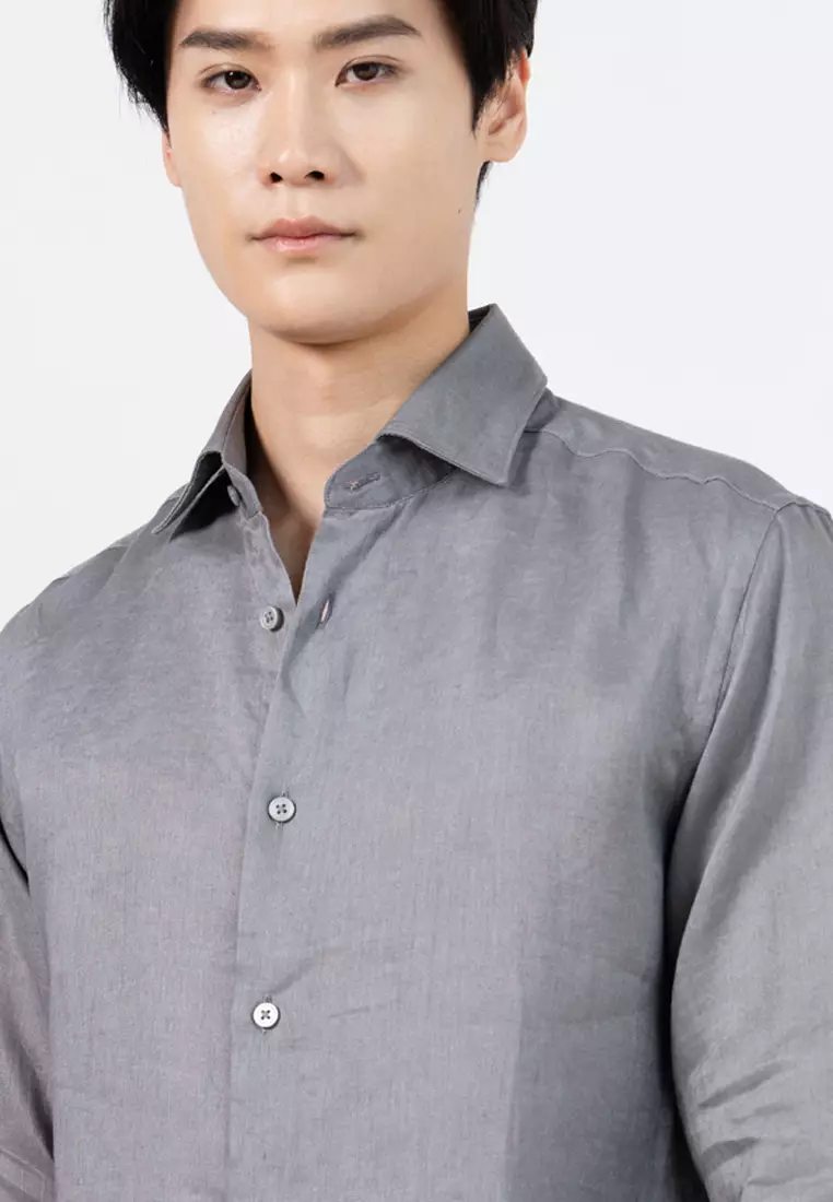 Buy MANGO Man 100% Linen Slim-Fit Shirt 2026 Online | ZALORA