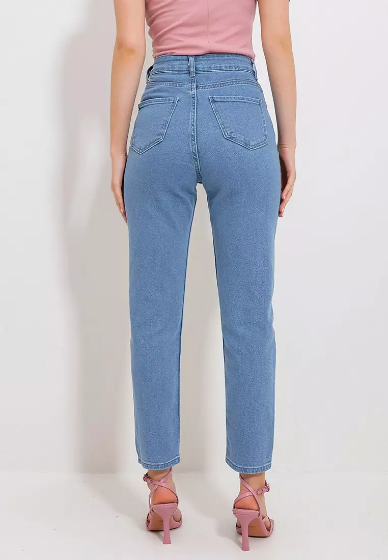 Buy Alacati Lycra Mom Jeans 2026 Online | ZALORA Philippines