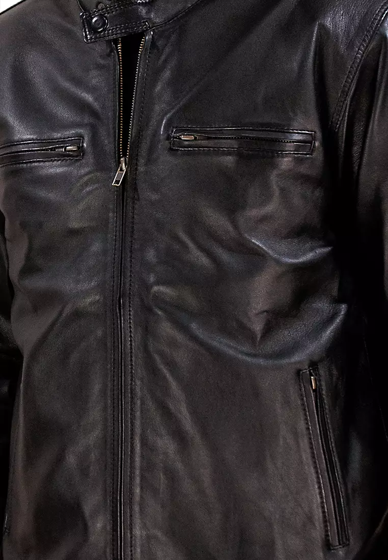 Jual JAVA SEVEN Java 7 Leather JAKET PRIA [JVJ 966] Kulit Asli Original ...