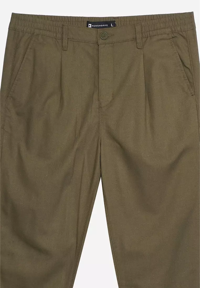 Buy Penshoppe Dapper Fit Linen Trouser W/ Front Pleat Online | ZALORA ...