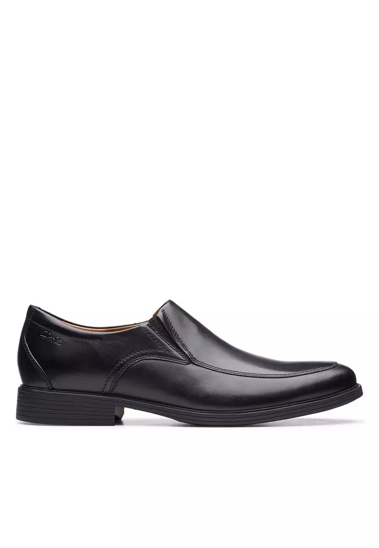 Buy Clarks Whiddon Step Black Leather Mens Dress Shoes Online | ZALORA ...