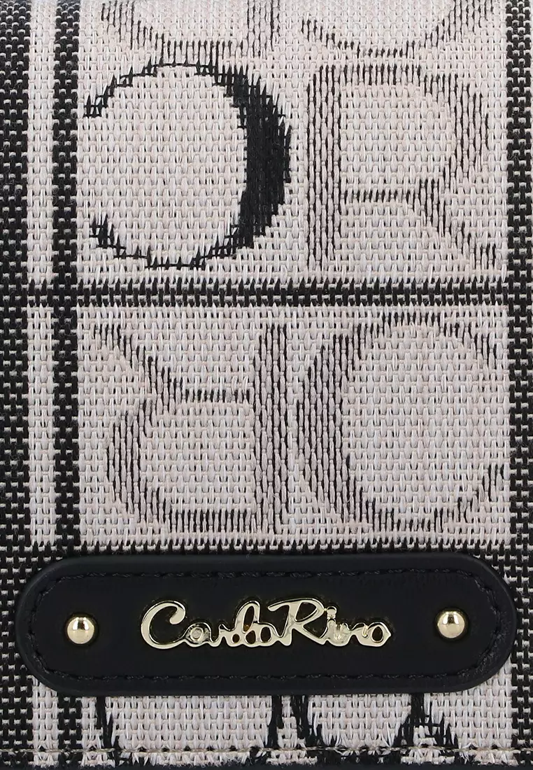 Buy Carlo Rino Black Carlo GEO Jacquard Short Wallet 2024 Online | ZALORA