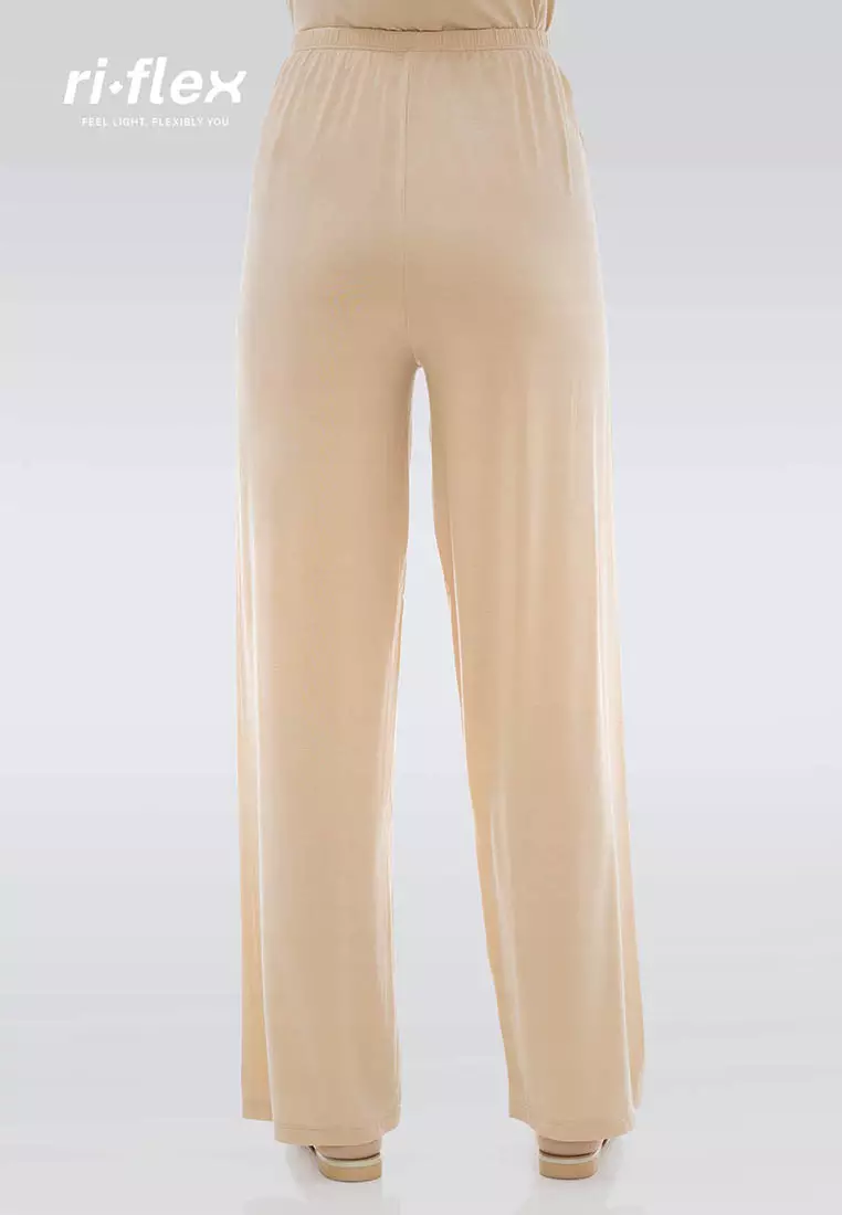Jual Riamiranda Ria Miranda Beige Comfy Pants Original 2025 | ZALORA ...