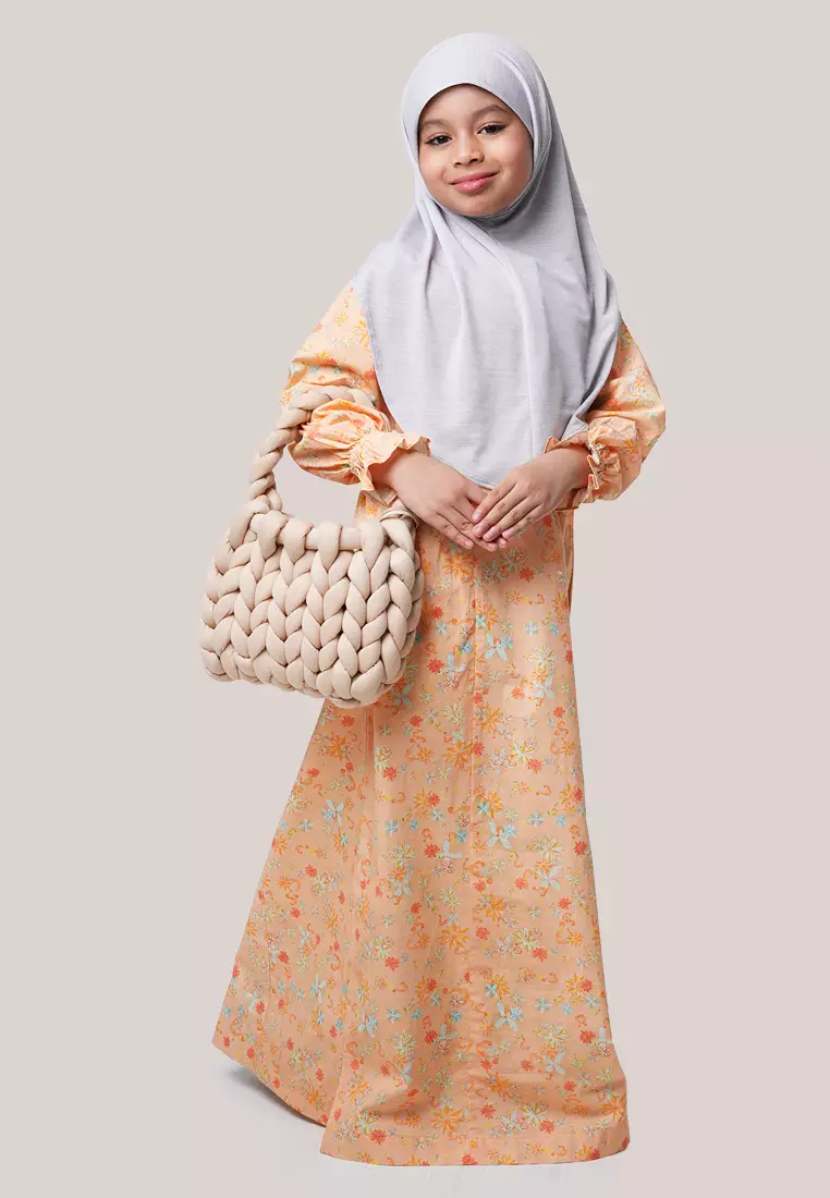 Buy SITI KHADIJAH Siti Khadijah Kira Jubah kids in Yellow 2026 Online ...