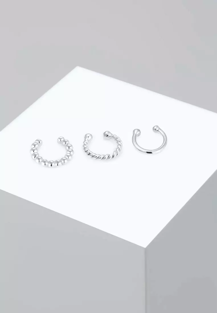 Jual Elli Germany Perhiasan Wanita Perak Asli - Silver Anting Earcuff Set Basic Original 2024 ...