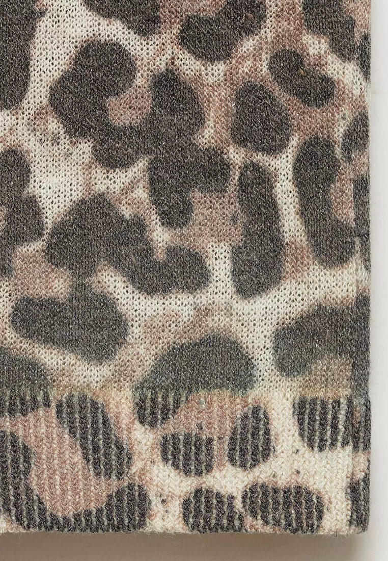 Jual Mango Leopard Stitch Top Original 2024 | ZALORA Indonesia