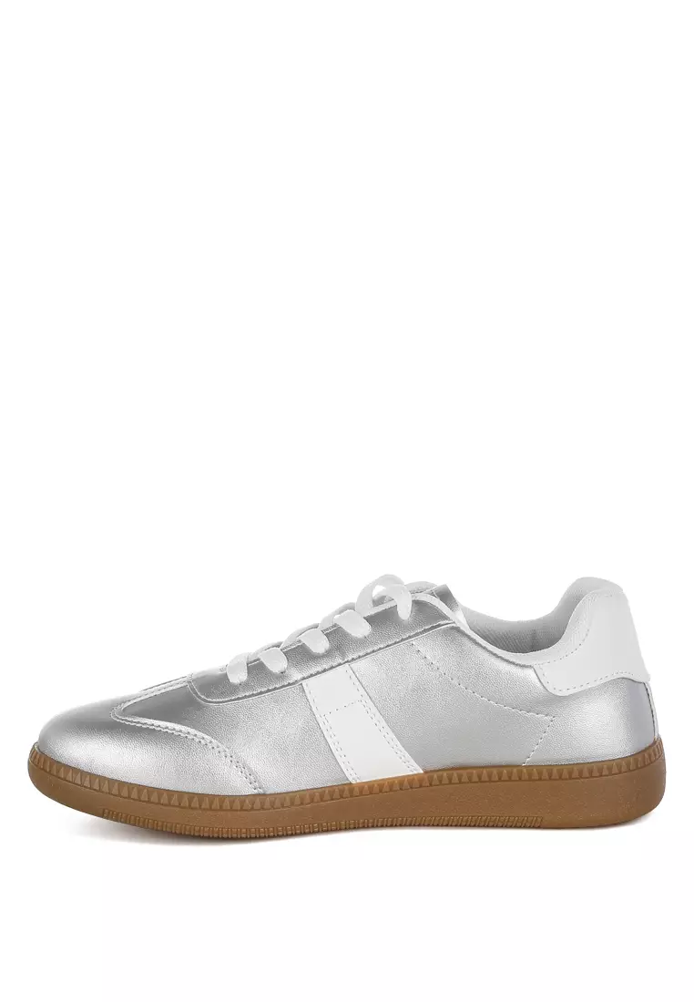 Buy London Rag Lace-Up Metallic Sneaker In Silver 2025 Online | ZALORA