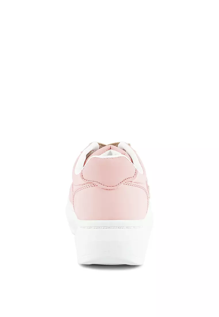 London Rag Faux Leather Cross Stitch Detail Sneakers In Blush 2025 ...