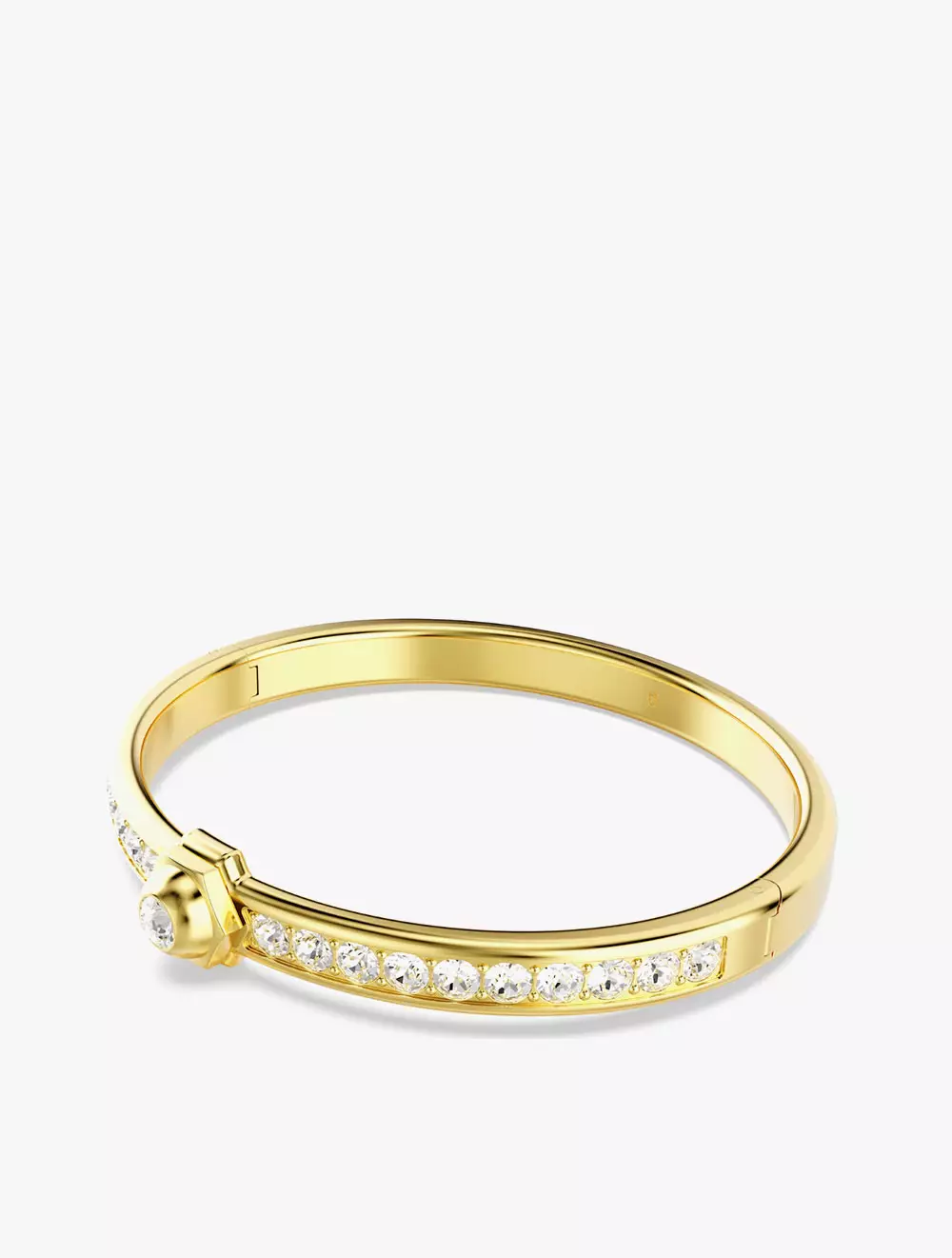 Jual Swarovski Numina Bangle, Round Cut, White, Gold-Tone Plated - M ...