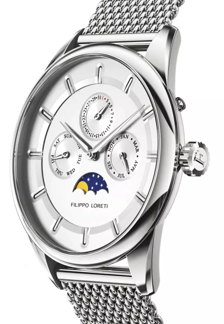 Buy Filippo Loreti Venice - Classic Venice moon phase silver & gold ...