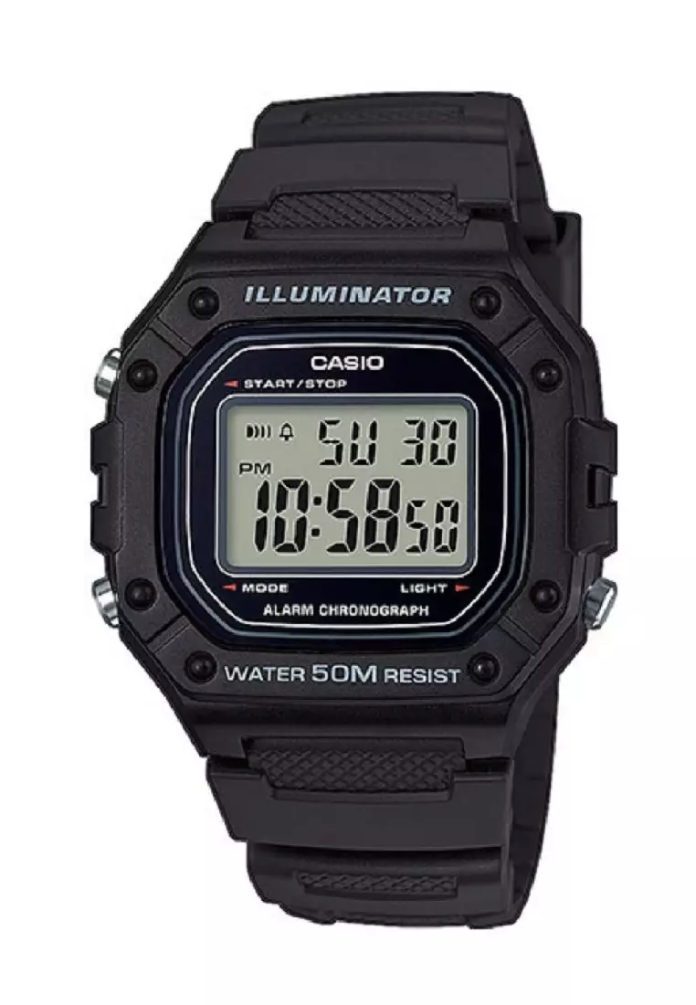 Jual CASIO Casio Original Digital Mens Watch Jam Tangan Strap Karet ...