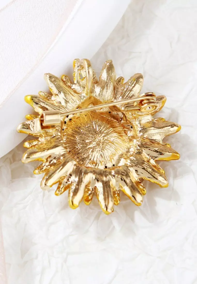 Buy Kings Collection Rhinestone Sunflower Brooch (PHKCHM1118) 2025 ...