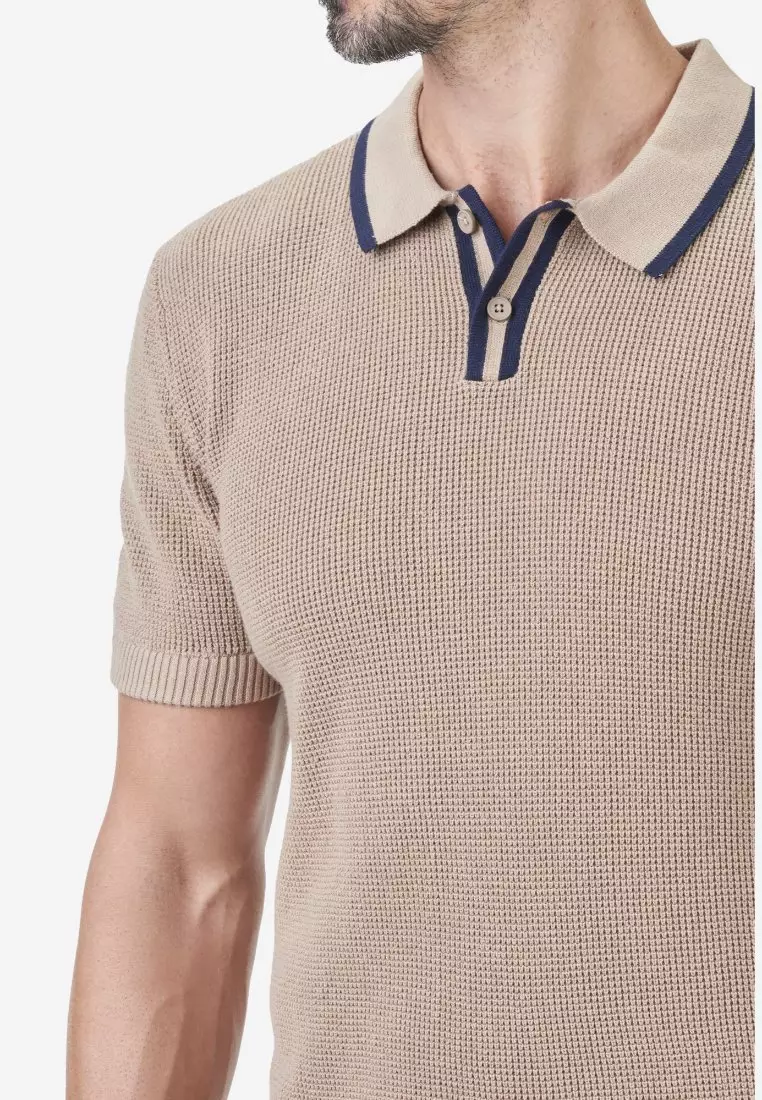 Buy Valentino Rudy Valentino Rudy Italy Men's Knit Polo Shirt 048430 ...