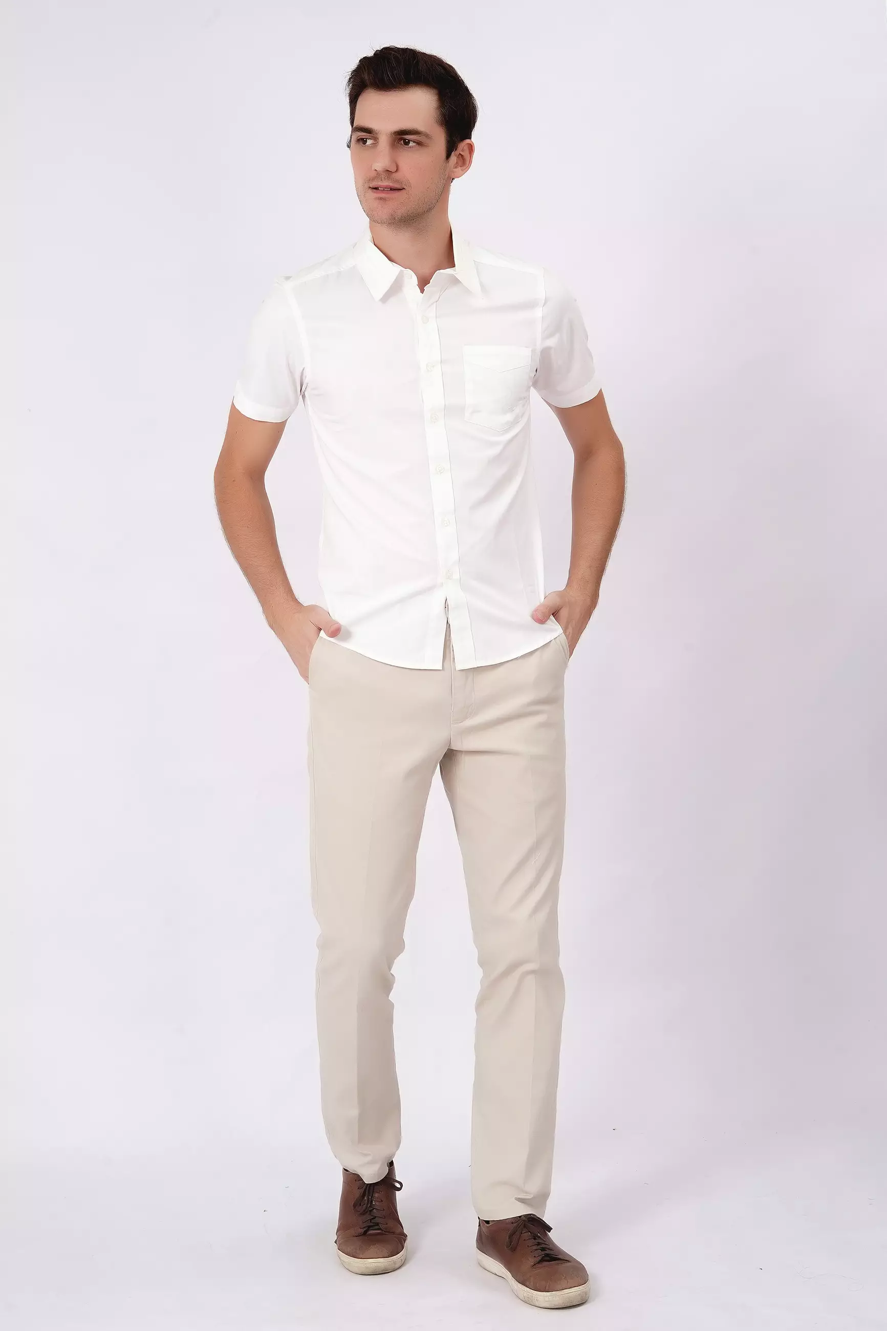 Jual YEGE YEGE Short Sleeve Solid Shirt 8064 Original 2025 | ZALORA ...