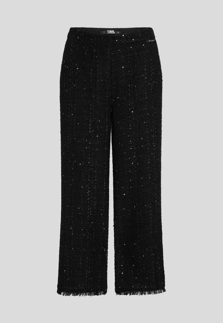 Buy KARL LAGERFELD SPARKLE BOUCLE PANTS Online | ZALORA Malaysia