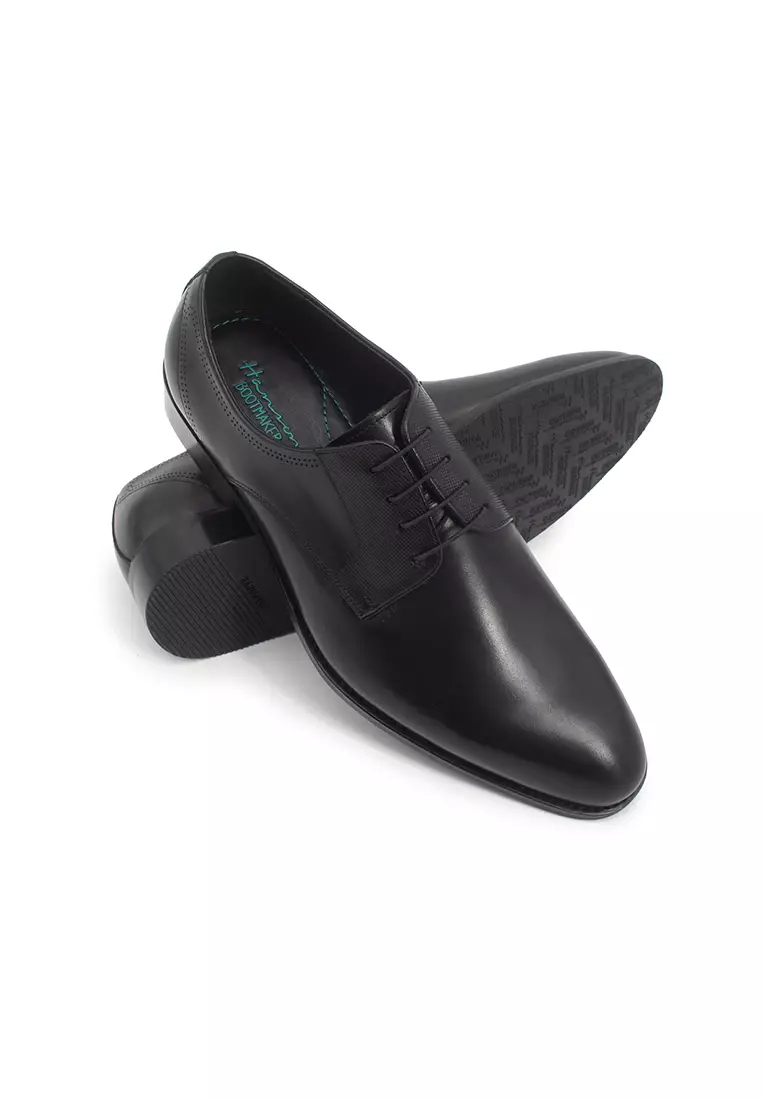 線上選購 Hanson Bootmaker Hanson Bootmaker Lace-up Derby - Black | ZALORA 台灣