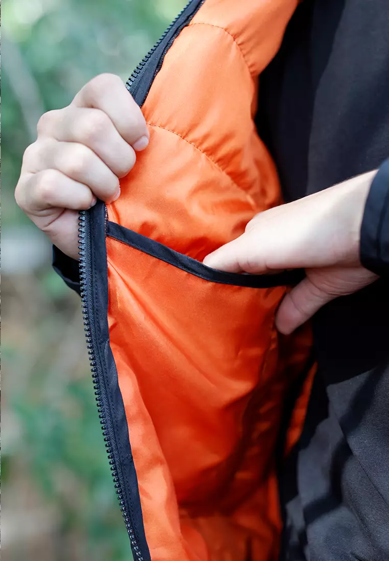 Jual Oxcon Oxcon Light Padded Jacket 2way Nylon stretch Black Original ...