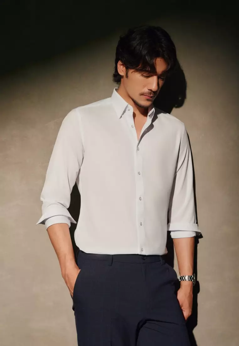 Buy G2000 Non-Iron Dry Smart Fit Fine Twill Shirt 2024 Online | ZALORA ...