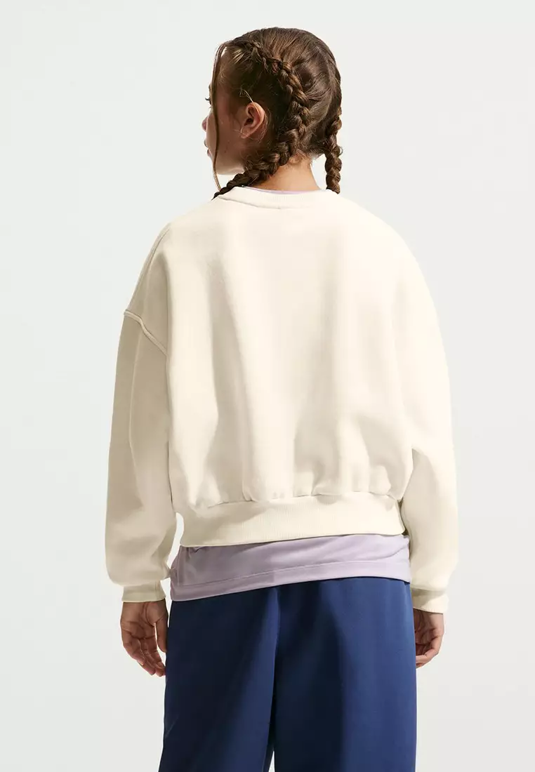 Buy Nike Club Fleece Boxy Crew Gfx Online | ZALORA Malaysia