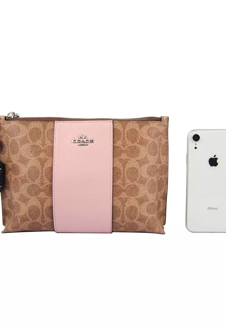 Buy Coach Charlie Pouch Bag in Pink 2025 Online | ZALORA