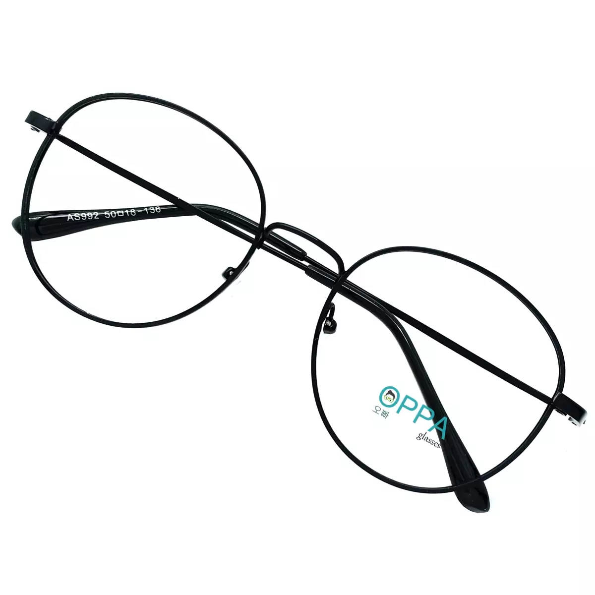 Jual Oppaglasses Frame Kacamata Korea Pria Wanita OPPA OP39 FBL Hitam ...