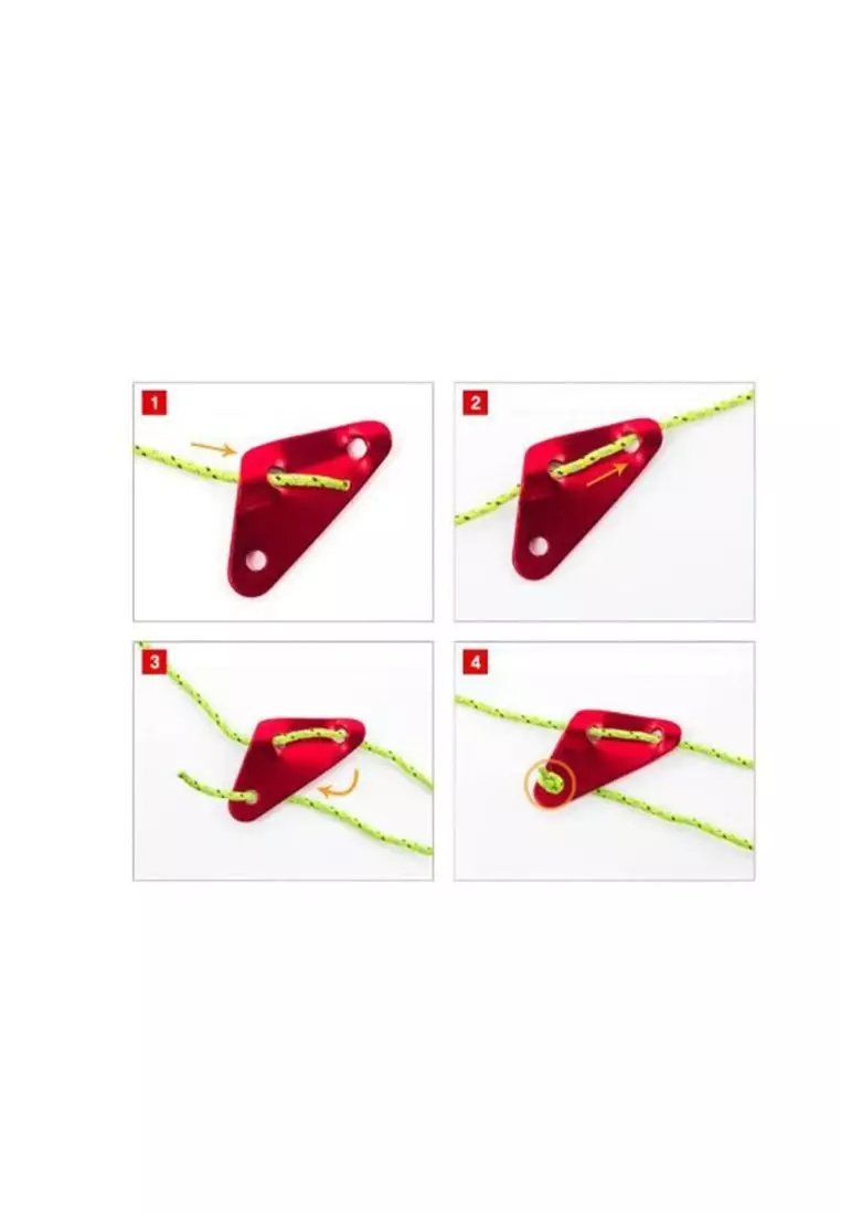 Buy MasterTool Heavy Duty Paracord-Black+ Triangle rope buckle (4 pcs ...