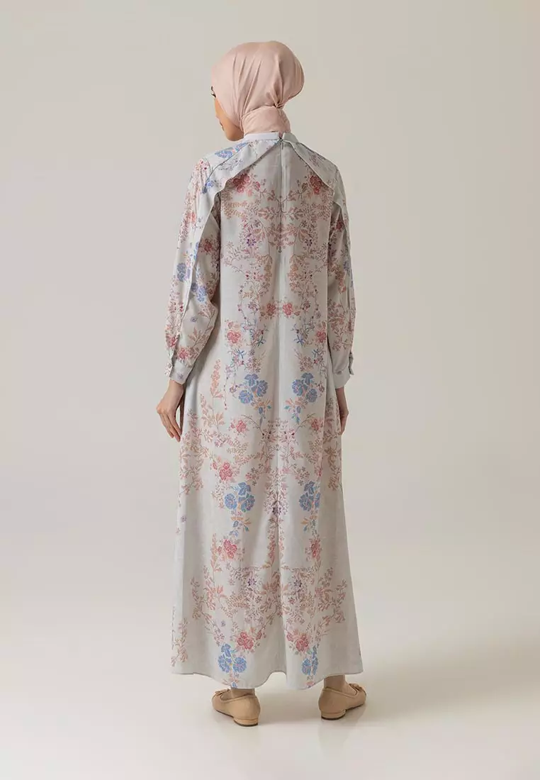 Jual Riamiranda Ria Miranda Warm Grey Azeema Dress Original 2025 ...