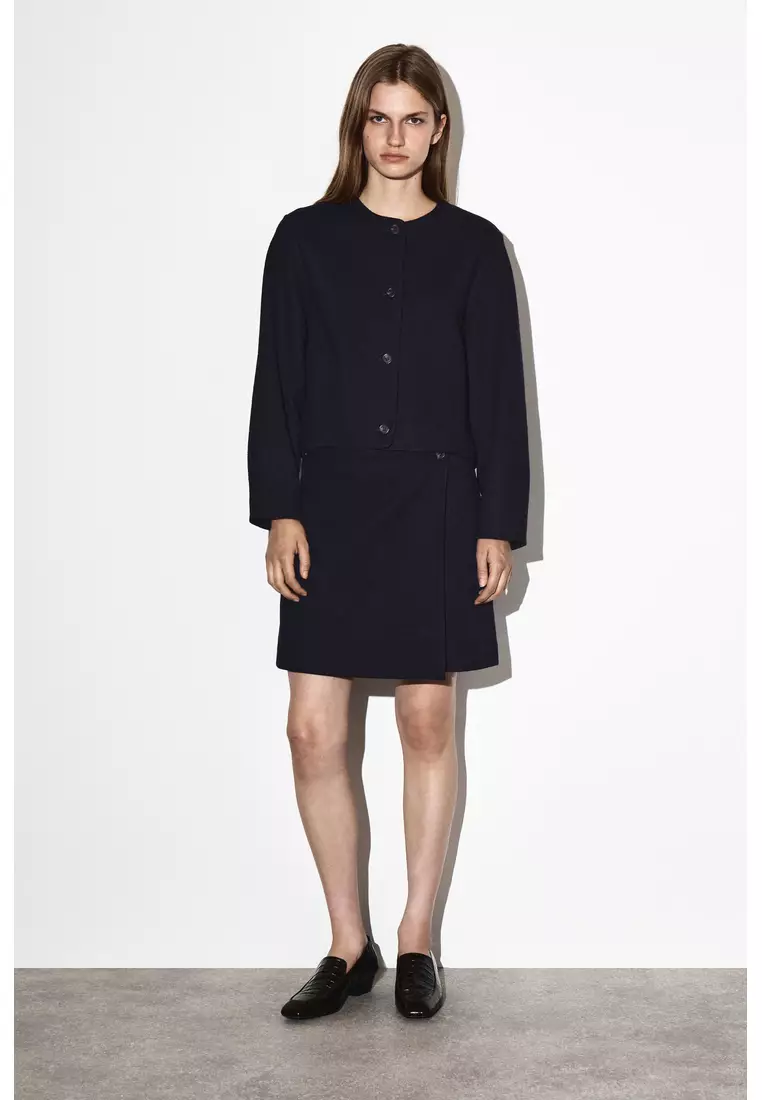 Buy COS BOILED MERINO WOOL MINI SKIRT Online | ZALORA Malaysia