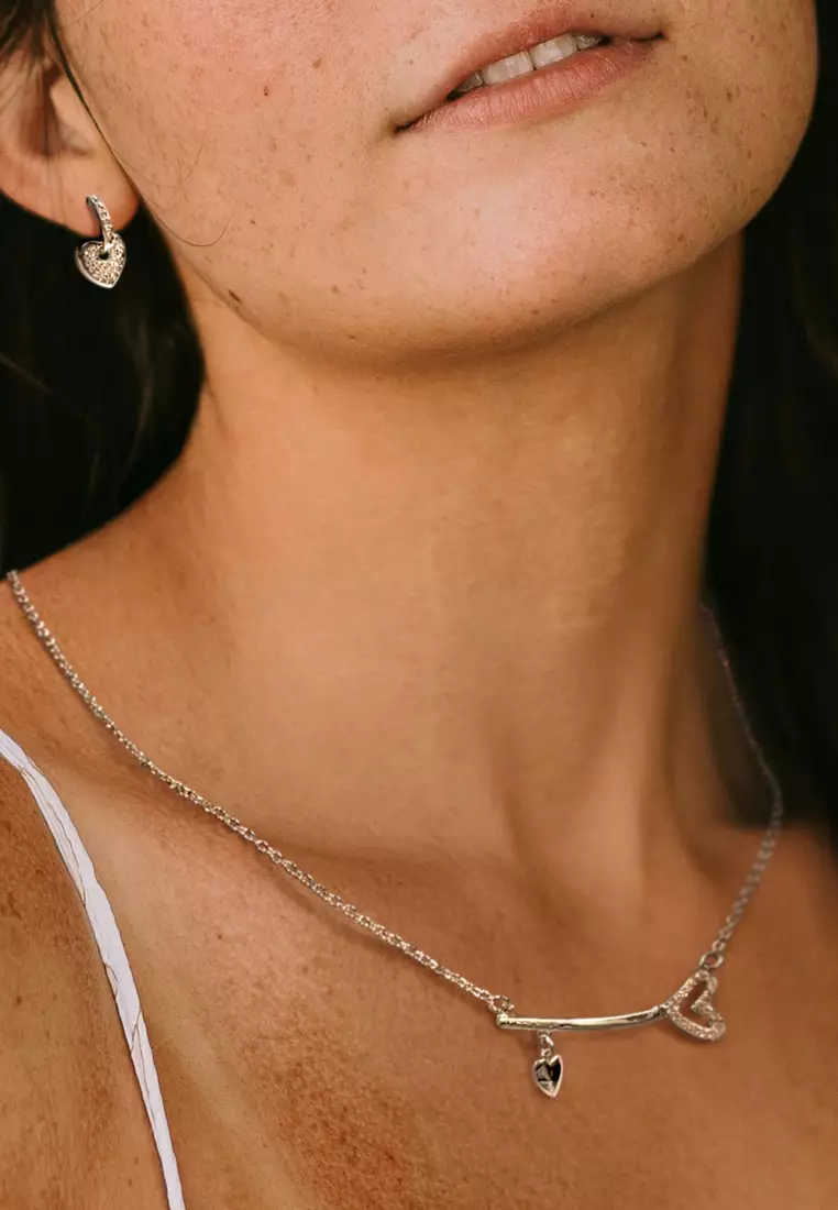 Buy Krystal Couture Romantic Love Bar Necklace Embellished with Swarovski crystals 2025 Online ...