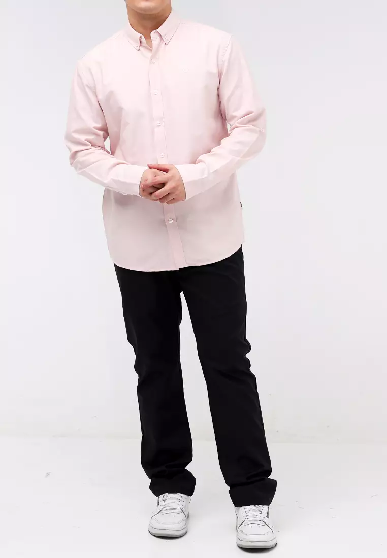 Buy Ego Woven Oxford Polo Long Sleeves 2025 Online | ZALORA Philippines