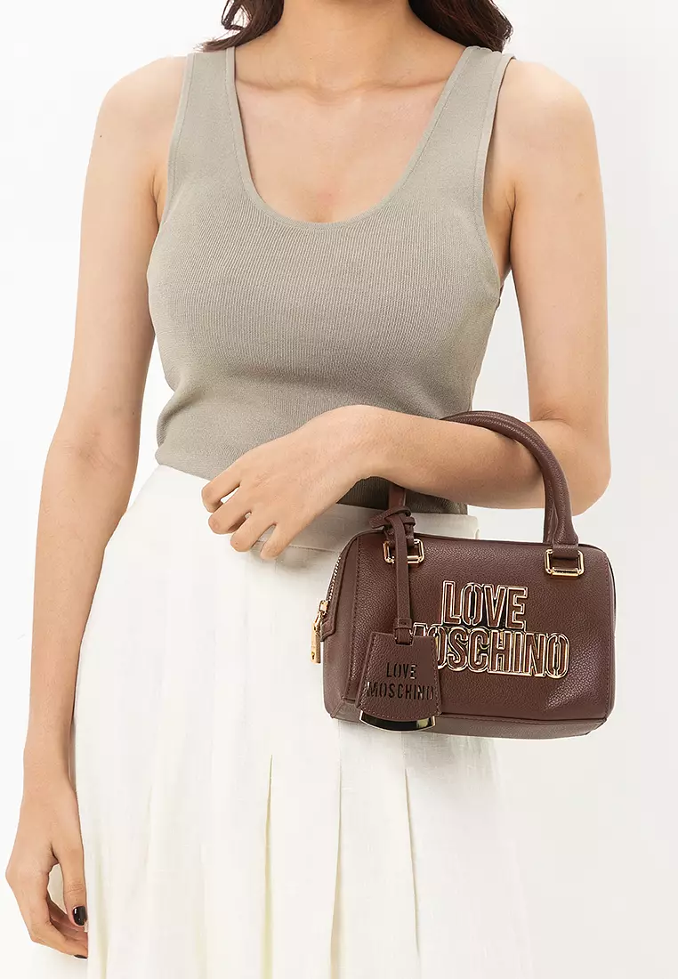Buy Love Moschino Cut-Out Logo Top-Handle Bag (tr) Online | ZALORA Malaysia