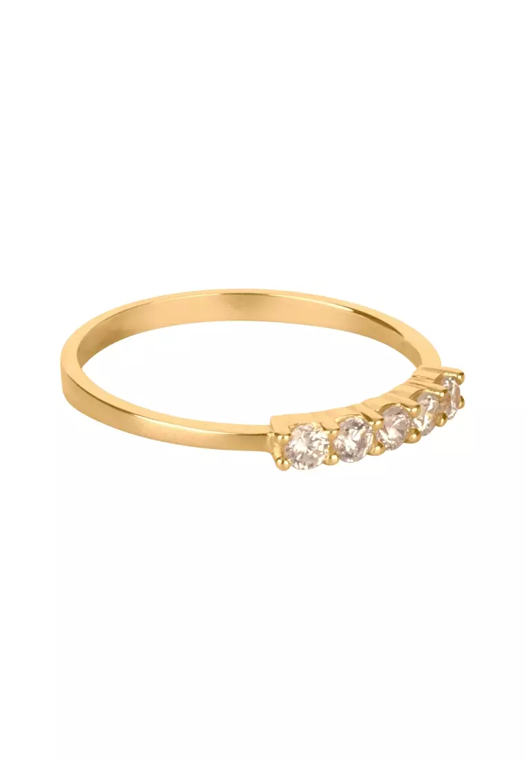 Buy Foundry Bold Line Stacker Ring 14k Gold 2025 Online | ZALORA Philippines