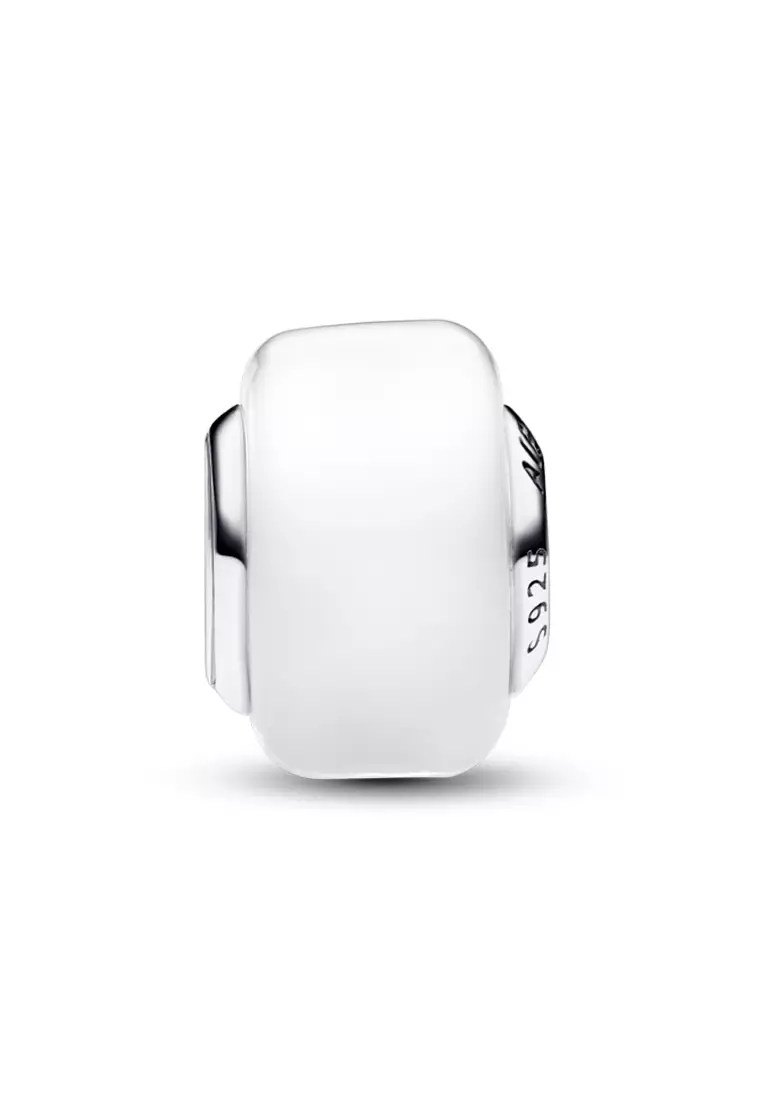 Buy PANDORA Pandora White Mini Murano Glass Charm Online | ZALORA Malaysia